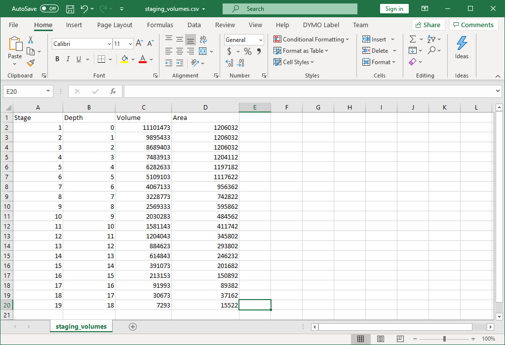 Volume Calculation (Stages) - Eye4Software Hydromagic - Hydrographic ...